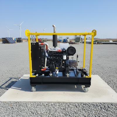 China RJHT-15020 Ultra High Pressure Cleaning Machine with 1500 bar Pressure, Diesel Driven and 65KW Power for Industrial Cleaning for sale