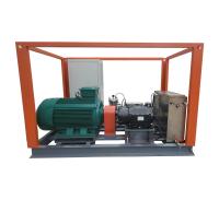 China Electric 200MPa ultra-high pressure water jet cleaning machine, chemical tank, concrete, brushed steel plate descaling and cleaning equipment for sale