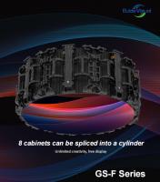 China Guide Visual GS High-Precision P1.9 P2.6 LED Panel – 500×500mm Curved Display for Concerts & Trade Shows for sale