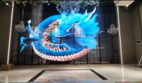 China 250x250 Glass See Through Led Display Screen Film Video Wall Video Advertising for sale
