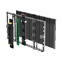 China 250x250 Glass See Through Led Display Screen Film Video Wall Video Advertising for sale