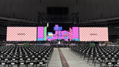 China Guide Visual GS P3.91 Rental LED Screen, 7680Hz Refresh Rate, Nova Control, Concert Use for sale