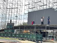 China Guide Visual Church Commercial Led Display GS Screen Wall Rental On Building ODM for sale