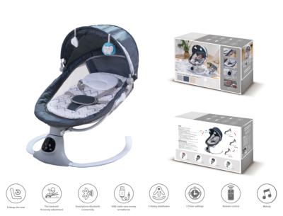 China Left Right Baby Swing Chair Touch Control Version Adjustable Backrest for sale