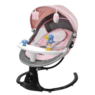 China Luxury Plush Fabric Infant Swings Washable Newborn Bouncy Chair for sale