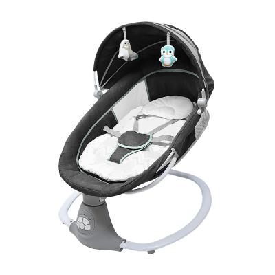 China Adjustable Infant Electric Rocker 5 Speed 3 Speed Electronic Crib Rocker for sale