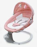 China Foldable Electric Infant Rocker Lightweight Auto Cradle Rocker Grey Black for sale