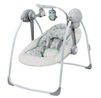 China 25Lbs Newborn Bouncer Swing 3 Speed Infant Rocker Swing Gray for sale