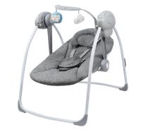China 25Lbs Newborn Bouncer Swing 3 Speed Infant Rocker Swing Gray for sale