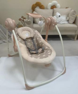 China Pink Infant Rocker Chair Lightweight Sturdy And Comfortable Newborn Swing Seat for sale