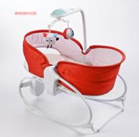 China Portable Foldable Newborn Swing Bed Remote Control Cradle With Mosquito Net for sale