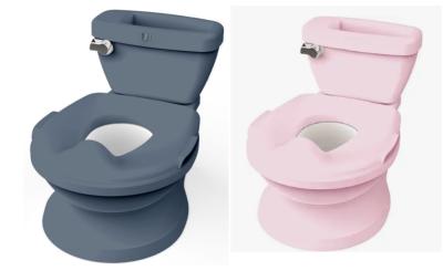 China One Piece Childrens Potty Chair Polypropylene Grey Travel Potty Seat for sale