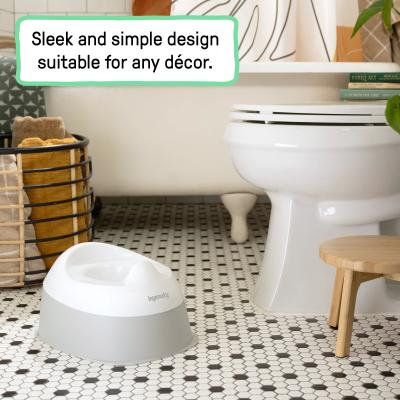 China Childhood Summer Potty Chair ODM Childrens Soft Toilet Seat White Grey for sale