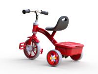 China Red Childrens Three Wheel Bike Private Label Push Along Tricycle for sale