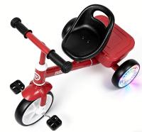 China Red Childrens Three Wheel Bike Private Label Push Along Tricycle for sale