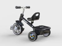 China Black Kids Three Wheel Bike 4in1 Stroll & Ride Trike Childs Push Along Trike for sale