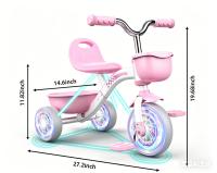 China Customizable Childs Three Wheel Bike OEM ODM Push Tricycle Pink for sale