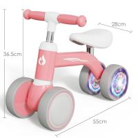 China Toddler Balance Bike with LED Light-Up Wheels for 1-3 Years Old for sale