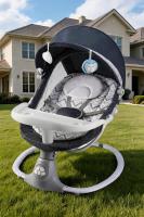 China Factory Wholesale Multifunctional Electric Baby Swing Bouncer for Newborn 0‑12 Months, Remote Control Infant Rocker with Canopy & Music for sale