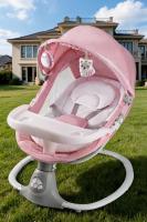 China Factory Wholesale Multifunctional Electric Baby Swing Bouncer for Newborn 0‑12 Months, Remote Control Infant Rocker with Canopy & Music for sale