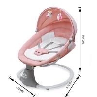 China Smart Left‑Right Swing Electric Baby Rocker, Closed Base, Bluetooth Music, 5‑Speed Adjustment, Wholesale OEM for sale