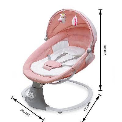 China Smart Left‑Right Swing Electric Baby Rocker, Closed Base, Bluetooth Music, 5‑Speed Adjustment, Wholesale OEM for sale