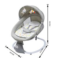 China Smart Left‑Right Swing Electric Baby Rocker, Closed Base, Bluetooth Music, 5‑Speed Adjustment, Wholesale OEM for sale