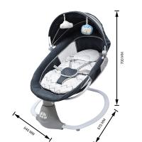 China Smart Left‑Right Swing Electric Baby Rocker, Closed Base, Bluetooth Music, 5‑Speed Adjustment, Wholesale OEM for sale