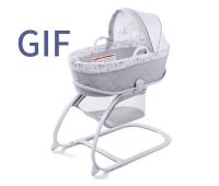 China 2-in-1 Detachable Electric Baby Cradle Bassinet for sale