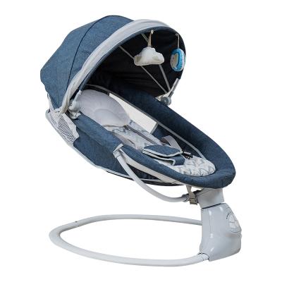 China USA Compliant Infant Swing Rocker Blackout Tent Washable Tray Bluetooth Music with Remote Control for sale