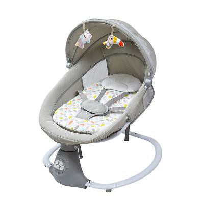 China Electric Infant Rocking Chair Basic Version 5-Speed Swing Adjustable Backrest with Detachable Washable Tray for sale