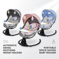 China Bionic Electric Infant Rocking Chair 5-Speed Swing Remote Control Bluetooth with USB Battery Power for sale