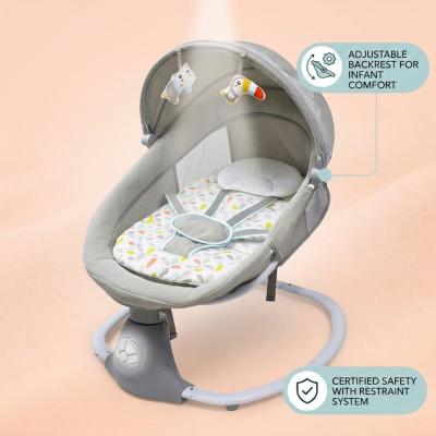 China 170 Degree Recline Infant Swing Rocker PE Board Spine Support 5-Point Harness Newborn Sleep Chair for sale