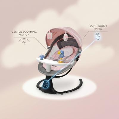 China Bluetooth Infant Swing Rocker 12 Lullabies Early Education Music Remote Control Newborn Soothing Chair for sale