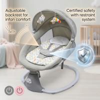 China UV Canopy Mosquito Net Infant Swing Rocker Detachable Toy Bar Indoor Outdoor Newborn Portable Soother for sale
