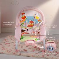 China Adjustable Backrest Electric Swing Baby Rocker 2 Plush Toys 5 Speed with Remote Control 3 Speed Timer for sale