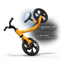 China 360 Degree Steering Childrens Balance Bike Double Bearing Wheels with High Carbon Steel Frame 12 Inch for sale