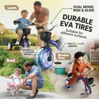China Childrens Tricycle 2-5 Years 50KG Dual Mode Riding Gliding with Detachable Footrest Airless Tires for sale