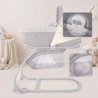 China Rocking Chair Cradle Mode Electric Swing Bed Adjustable Backrest with 2 Plush Toys Washable Cover for sale