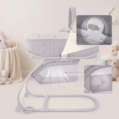 China Rocking Chair Cradle Mode Electric Swing Bed Adjustable Backrest with 2 Plush Toys Washable Cover for sale