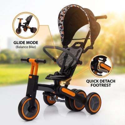China Airless Tire Four Wheel Balance Bike Magnesium Alloy PP EVA with Magnetic Light Wheels 2-5 Years for sale