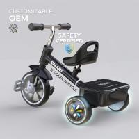 China OEM Four Wheel Balance Bike Manufacturer Custom Logo Kids 4 Wheel Bike with Adjustable Seat 50KG for sale
