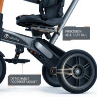 China Custom Kids Balance Bike Factory 4 Wheel 50KG Detachable Footrest with Magnetic Light Wheels for sale