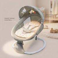 China Bluetooth Musical Infant Swing Rocker 5-Speed Swing 3-Speed Timer Remote Control 2 Plush Toys Baby Sleep Chair for sale