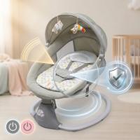 China Blackout Canopy Infant Swing Rocker 5-Speed Swing Adjustable Backrest Detachable Washable Tray Baby Sleep Chair for sale