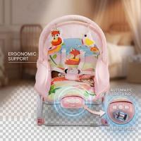China Nordic Style Baby Rocking Chair Soft Polyester Fiber Cushion Infant Rocker Chair Cradle Nursery Furniture for sale