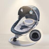 China Remote Control Smart Bouncer Electric Rocking Chair 5-Speed Swing Timer Bluetooth Music Blackout Tent Toys for sale