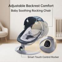 China Electric Smart Bouncer Rocking Chair 5-Speed Swing 3-Speed Timer Bluetooth Music Remote Blackout Tent Toys for sale