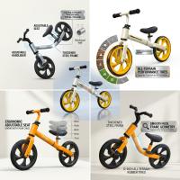 China Magnesium Alloy Kids Balance Bike Adjustable Handlebar 12-Inch Rubber Tires 360 Degree Steering for sale