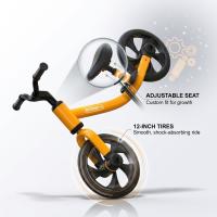 China Adjustable Handlebar Children Balance Bike 12-Inch Rubber Tires 360 Degree Steering Steel Frame Kids Toy for sale